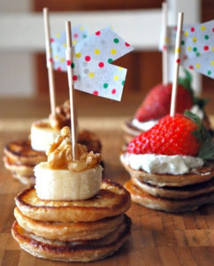 Mini Pancake Stacks {Brunch Foods That Rock}!